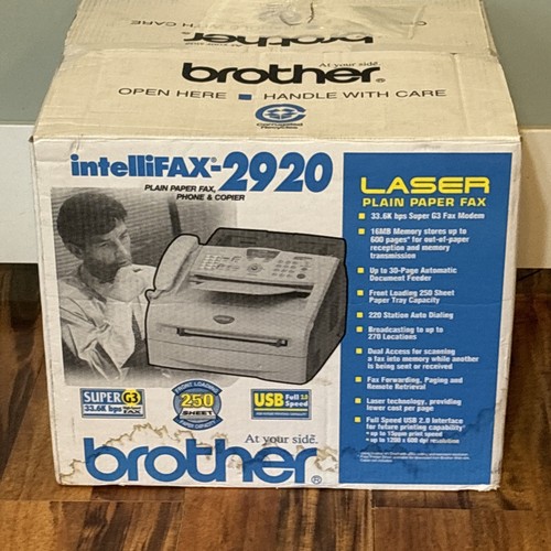 Brother Intellifax 2920 Laser Plain Paper Fax Phone and Copier - NEW | eBay