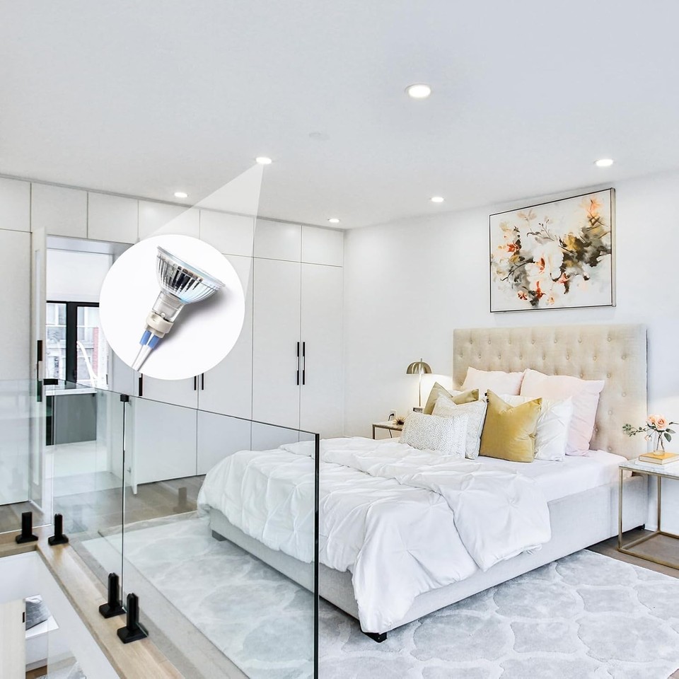 MR16 MR11 Bi-Pin Ceramic Socket Adapter, 5pcs Easy Install for Home Use ...