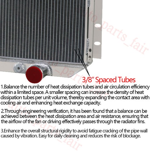 TRACTOR RADIATOR FOR CASE IH INTERNATIONAL 574 674 2500A DIESEL 66496C2 ...