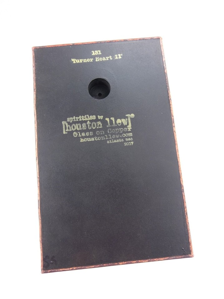 Houston Llew Spiritiles Turner Heart II Hanging Wall Tile Art Glass ...
