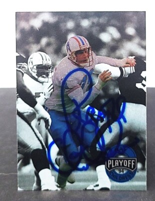 RAY CHILDRESS Signed Autographed 1994 Playoff Football Card #14 Houston ...
