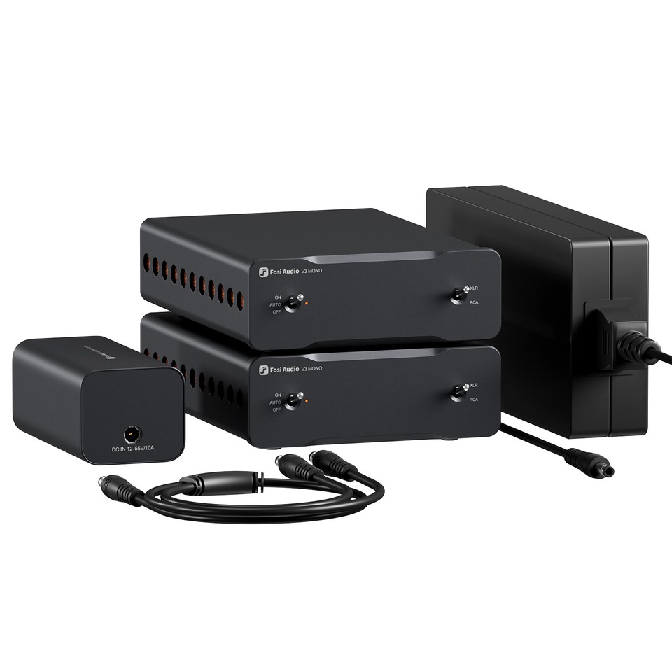 Fosi Audio V3 Mono Power Amplifier PFFB 3255 Home Audio Monoblock Class ...