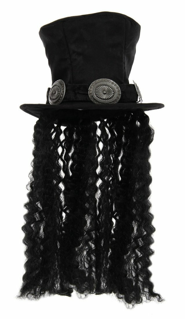 ROCK STAR GUITAR COSTUME WIG TOP HAT Slash Guns Roses Hero Metal Rocker ...