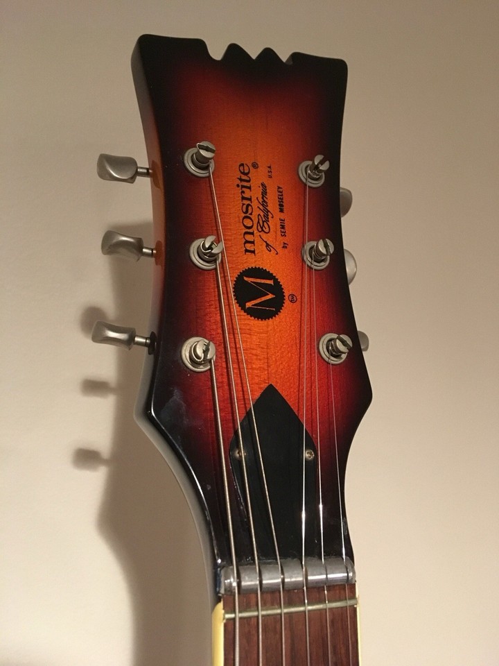 Vintage Mosrite Mach 1 Guitar Sunburst w/Original Case Strap 1970 ...