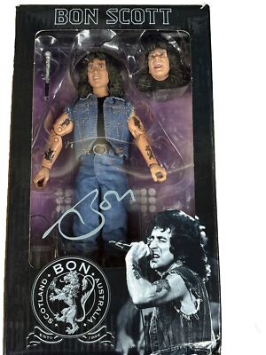 NECA AC/DC Bon Scott Action Figure Dressed, Alternate Head, Microphone ...