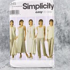 Simplicity 5345 Plus Size Dress Skirt Top Jacket Pants Misses 16 24 ...