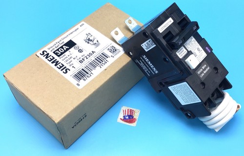 New Circuit Breaker Siemens BF230 30 Amp 2 Pole 120/240V Bolt On GFCI ...