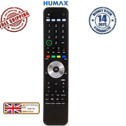 Replacement Remote Control For Humax RM-E06, RM-F01, RM-F04, RM-G01 ...