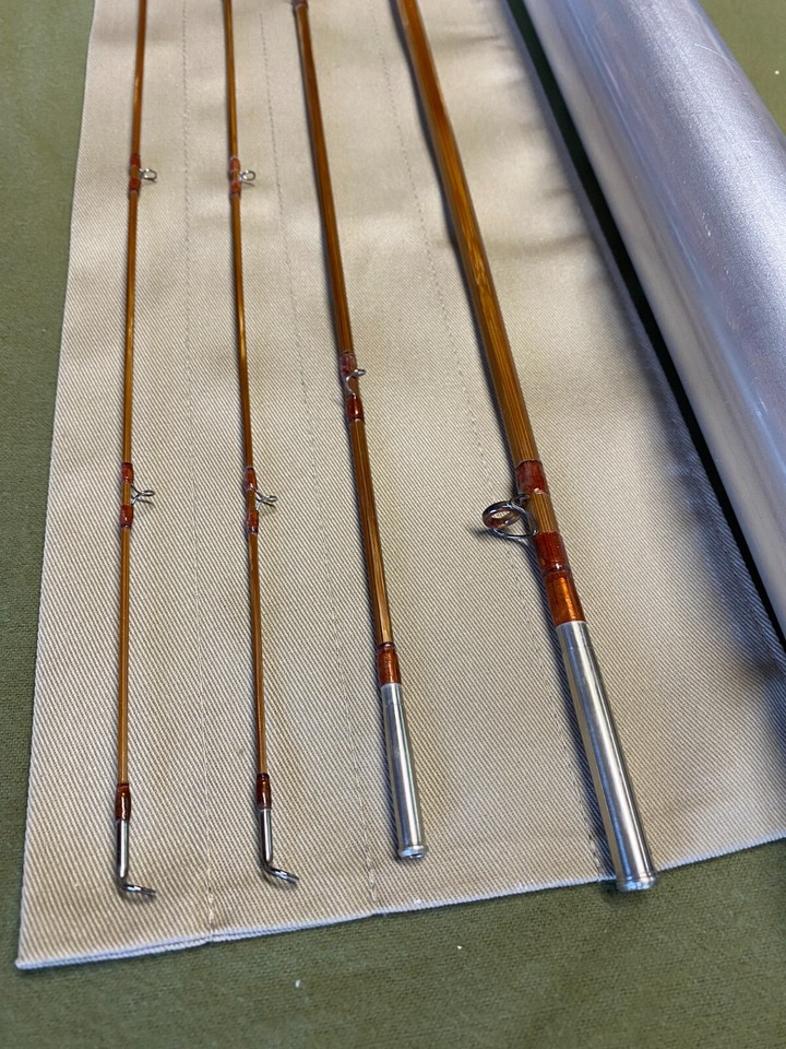 Edwards Taper Bamboo Fly Rod 7 ' 3 piece 2 tips 5 wt. New | eBay