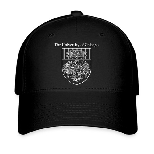 Chicago University Logo Black Hat Printed Baseball Cap Size S/M & L/XL ...