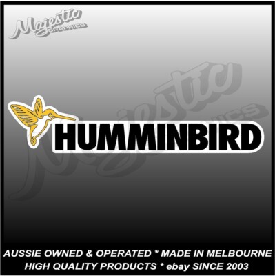 HUMMINBIRD - 210mm x 48mm - BOAT - DECAL / STICKER | eBay