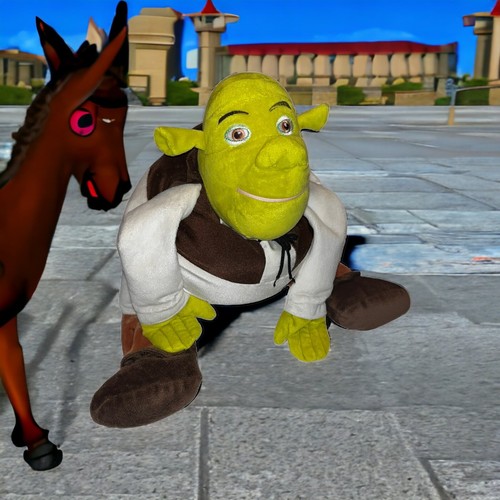 BIG Shrek Dreamworks Cuddle Pillow Time Pal Stuffed Plush Ogre Jay ...