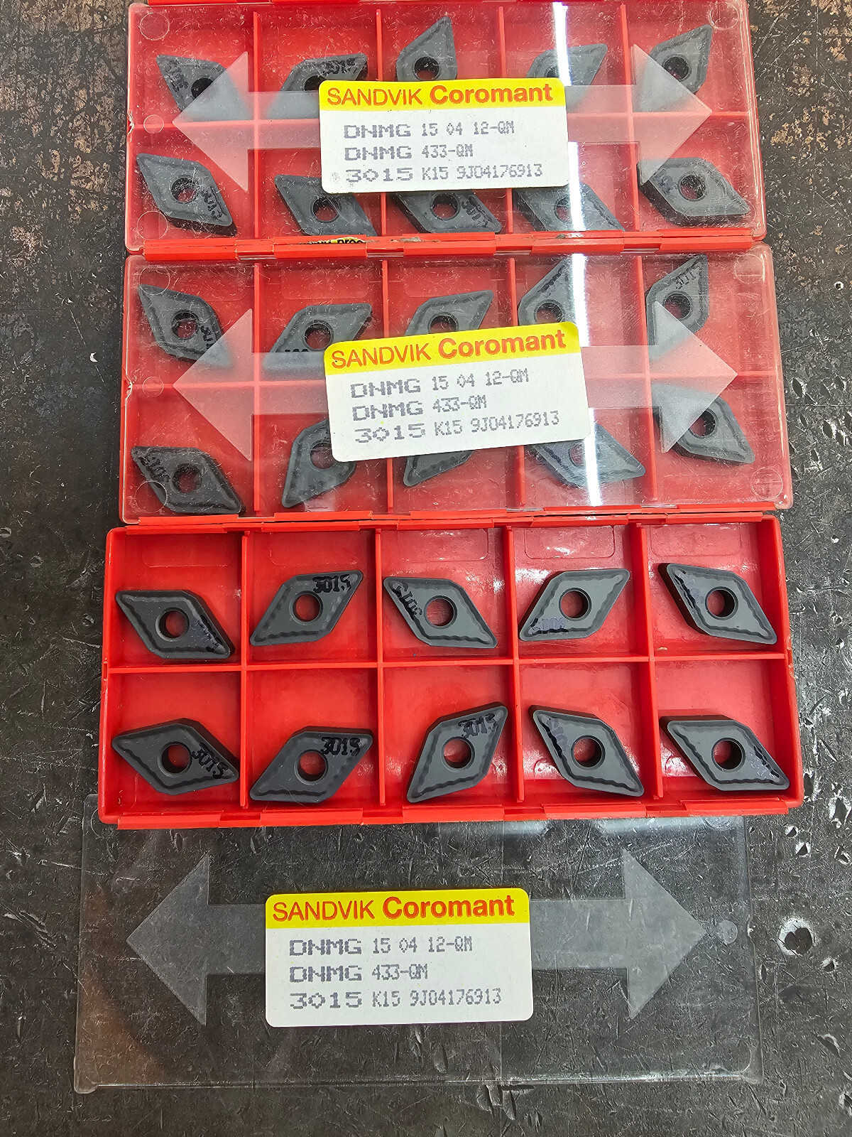 Qty 10 Sandvik DNMG 433 QM DNMP150412-QM 150412 3015 Grade Carbide ...