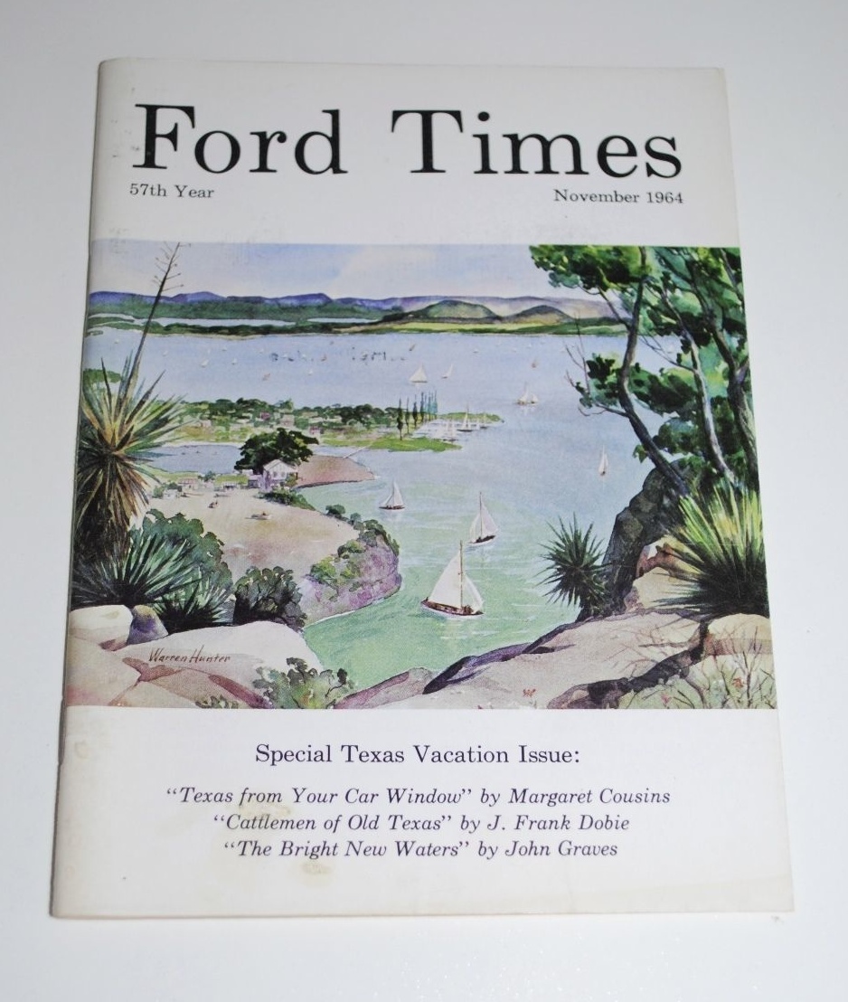 NOVEMBER 1964 FORD TIMES MAGAZINE— Texas Water Sportsman Cover by ...