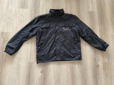 VTG MotoGP Removable Liner Jacket Mens Black Grand Prix Motorcycle ...