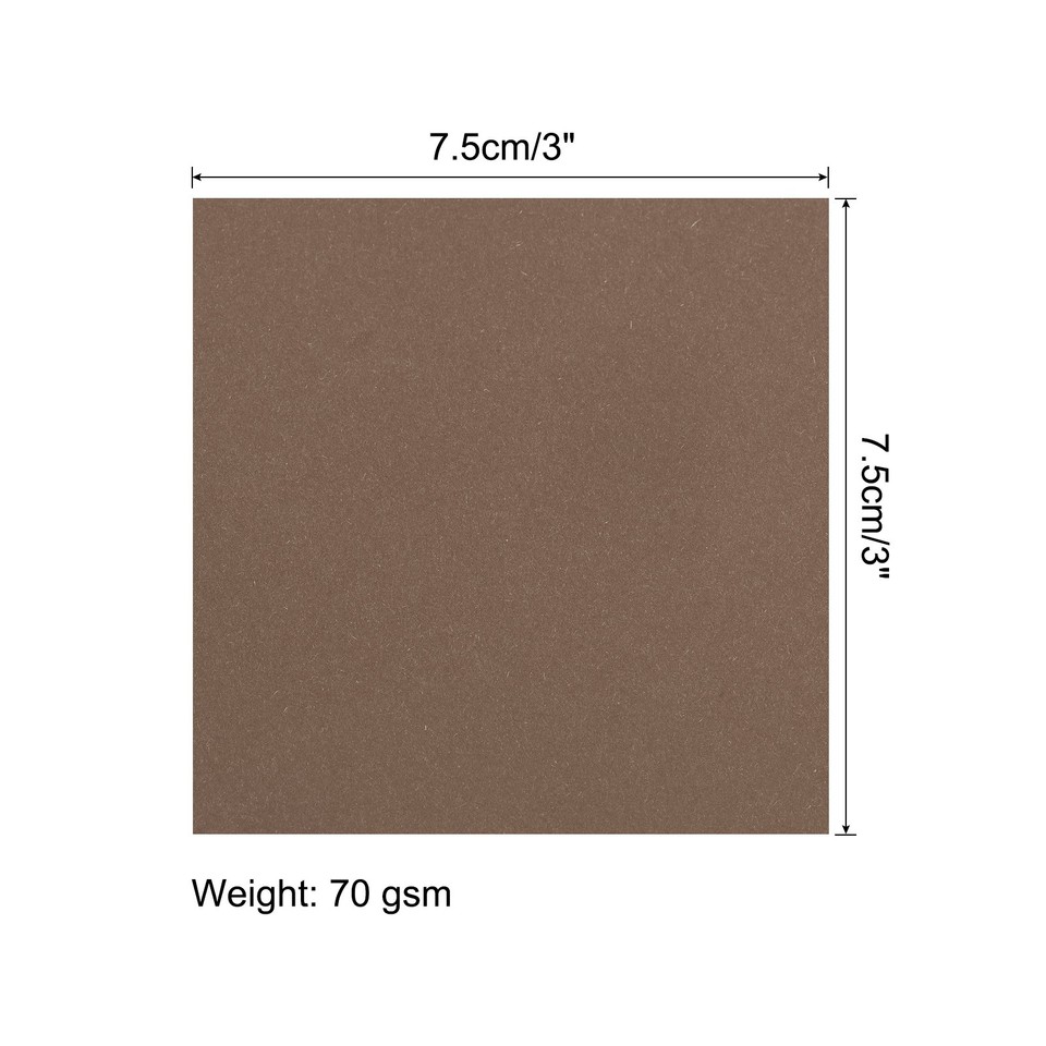 25 Sheet Origami Paper Brown 3x3 Inch Square Sheet | eBay