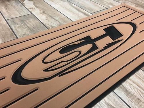 SeaHunt Boat Helm Mat Pad SeaDek Marine Decking - Teak / Black | eBay