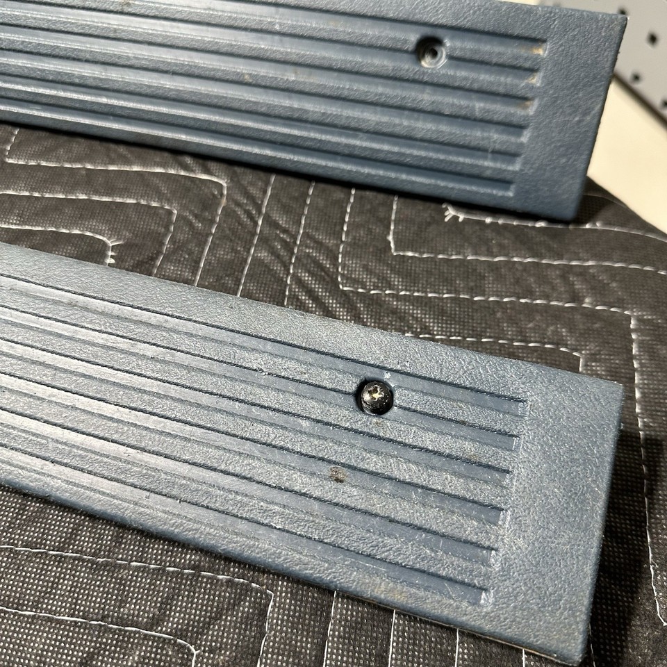 88-98 Chevy GMC OBS Truck Door Entry Sill Scuff Plates Blue 2pc Rocker ...
