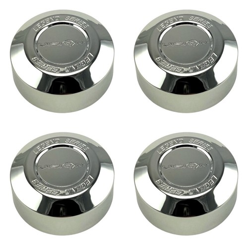 4x Vision 141 Legend Series NEW LOGO Chrome Snap In Wheel Center Caps ...