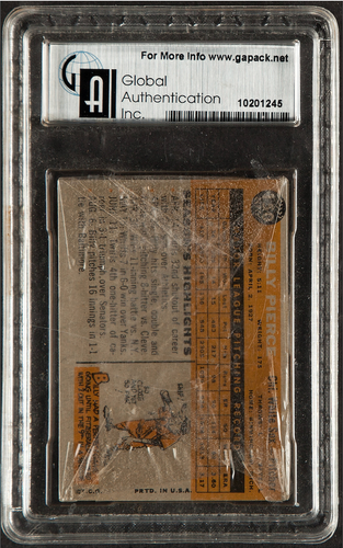 1960 Topps Baseball 2nd Series Cello Pack GAI 6.5 Possible Yaz Rookie ...