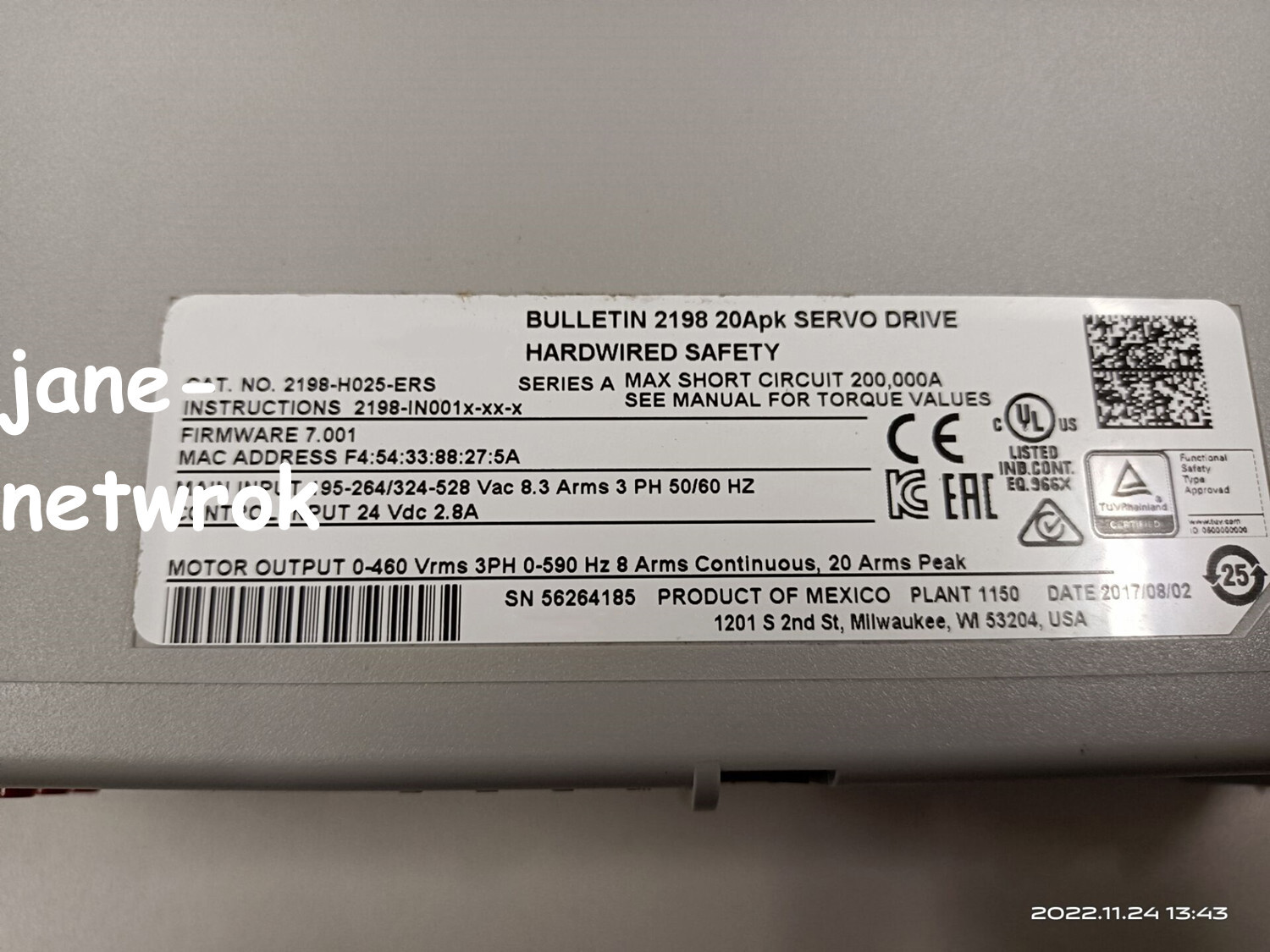 1pc USED 2198-H025-ERS DHL/Fedex (For discounts, please contact) | eBay