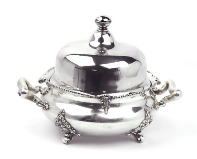 Butter Dishes - Silver Plate Dome Butter Dish