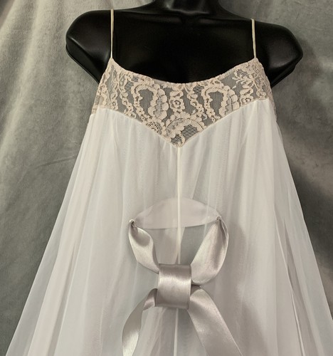 M LUCIE ANN VTG Claire Sandra BRIDAL IVORY Satin Slip Nightgown | eBay