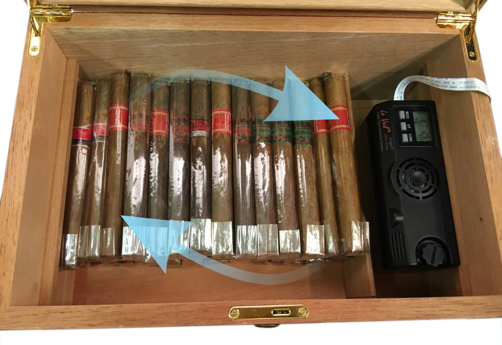 Le Veil DCH-12V6 Electronic Cigar humidifier 110V~240V Extra Water tank ...