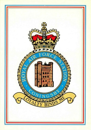 Postcard RAF Royal Air Force Station CONINGSBY Crest Badge No.4 NEW | eBay
