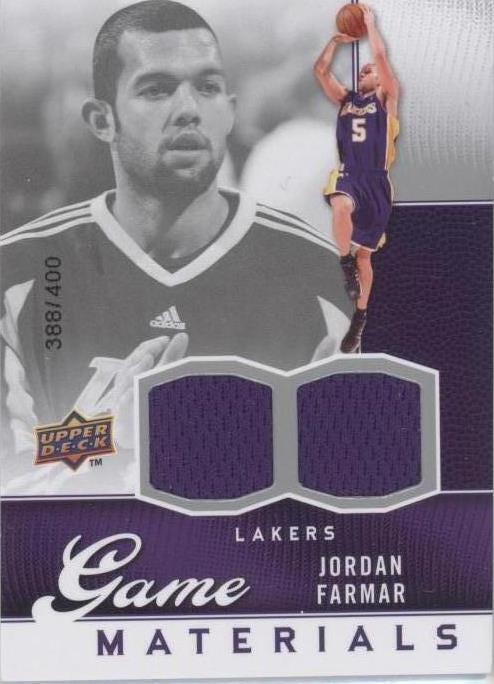 2009-10 Upper Deck - Game Materials Jordan Farmar #GJ-JF /400 (MEM) for ...