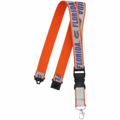 Florida Gators Sparkle Lanyard DETACHABLE BUCKLE 1" WIDTH 22" LENGTH ...