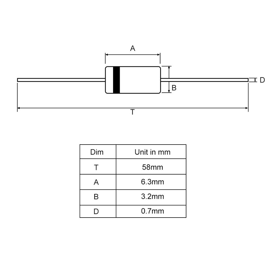 RL207 Rectifier Diode 2A 1kV Electronic Silicon Diodes 55pcs | eBay