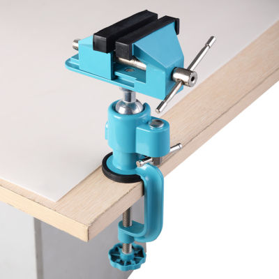 SMALL MINI HOBBY CLAMP ON BENCHTOP TABLE SPINNING SWIVEL VISE | eBay