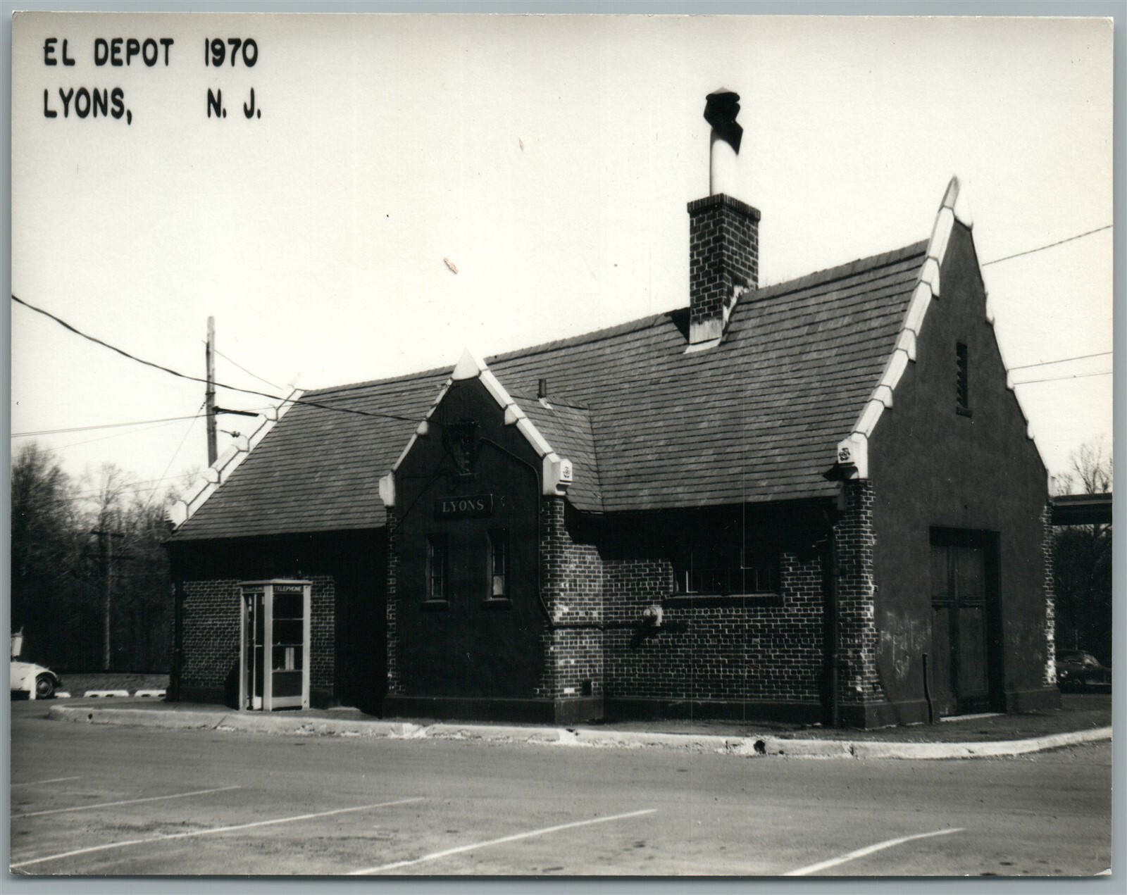 LYONS NJ RAILROAD DEPOT RAILWAY TRAIN STATION VINTAGE REAL PHOTO ...