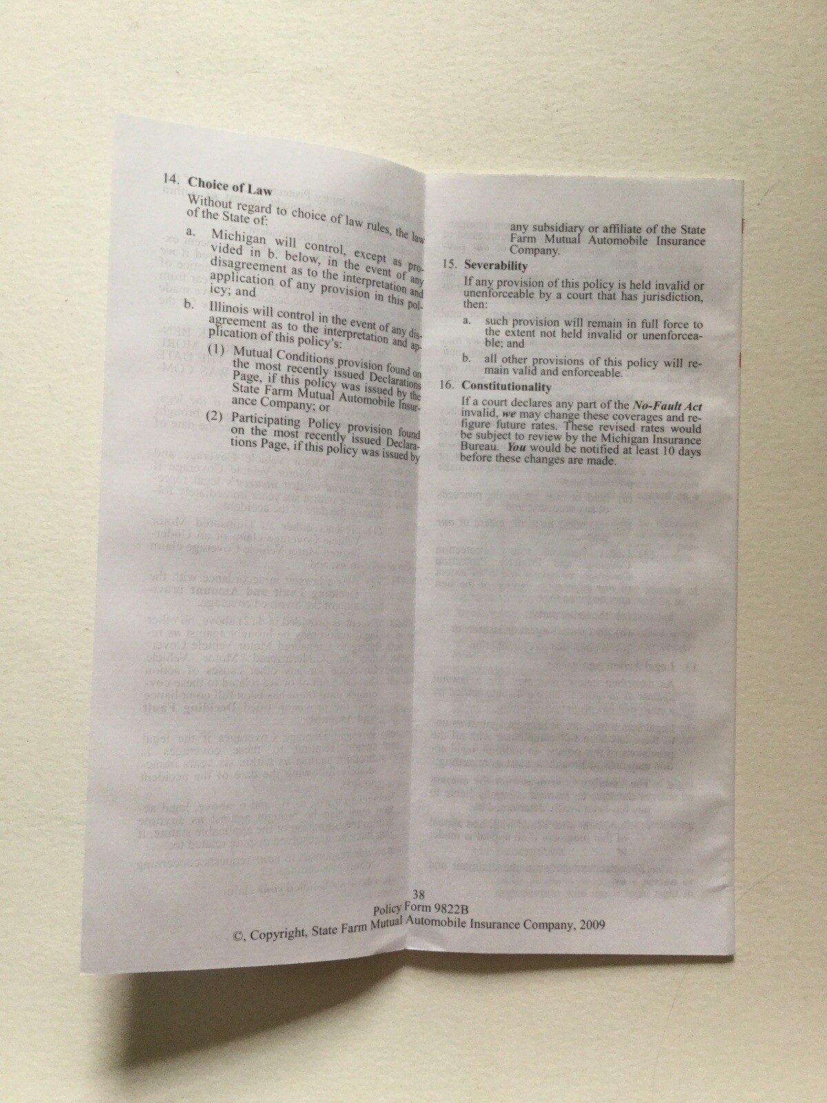 State Farm Car Policy Booklet | eBay