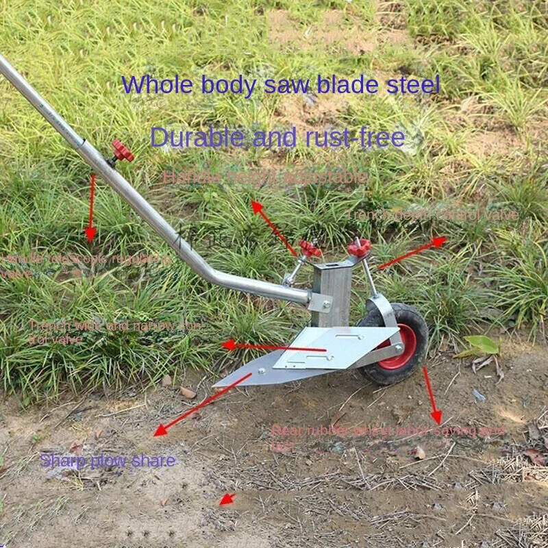 Manual Hand Plow/hand Pull Plow Gardening Loosening Soil Digging ...