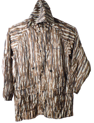 Browning Rain Suit Tree Bark Camo 2pc Bib Overalls & Jacket SIZE Large ...