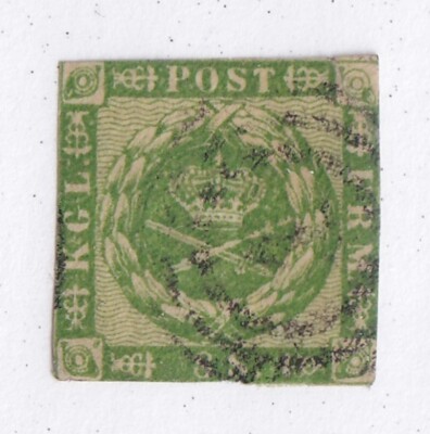 MATT'S STAMPS SCOTT DENMARK #8, 8 SKILLING ISSUE OF 1858-1862, USED, CV ...