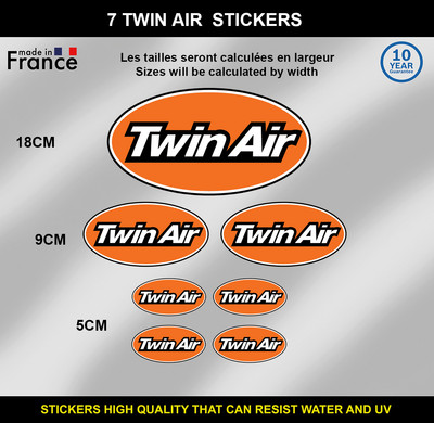 7 TWIN AIR STICKERS WATERPROOF STICKERS VINYLE ORIGINAL | eBay