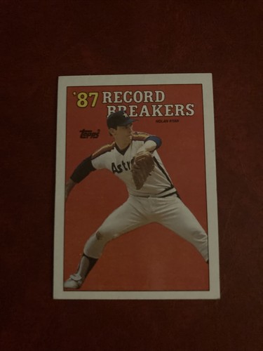 1988 Topps 87 Record Breakers Nolan Ryan #6 | eBay