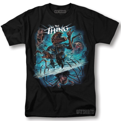 The Thing Shirt Classic Retro Horror Movie Vintage Graphic Design T ...