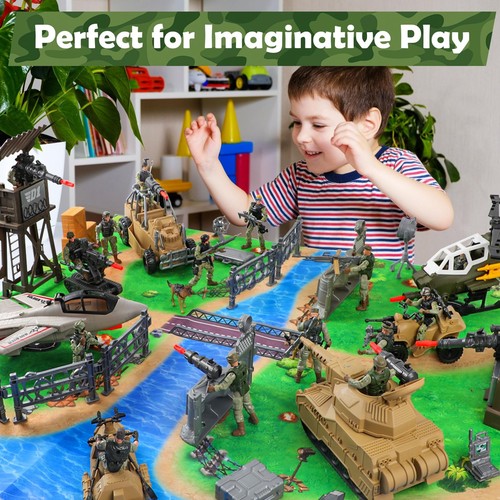 Army Men Action Figures Playset - 70+ PCS Realistic Army Toys ...
