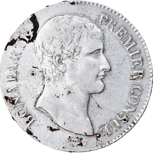 [#882200] Coin, France, Napoléon I, 5 Francs, An 12 (1804), Marseille ...