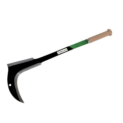 RONCOLA FALCE PROFESSIONALE DOPPIA LAMA IN ACCIAIO CON MANICO IN LEGNO ...