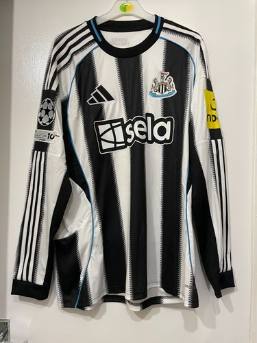 Newcastle United NUFC 25/26 size L long sleeved home top Champions ...