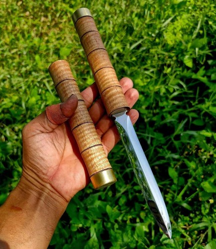 Double Edged Fighting Dagger Tactical Stabbing knife 6” 420j2 Japan ...