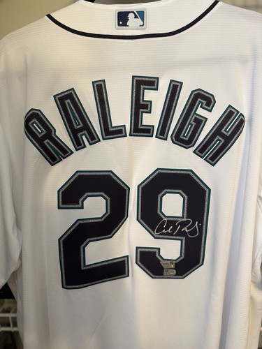 Cal Raleigh Signed Authentic Jersey Autographed Mariners (Fanatics) | eBay