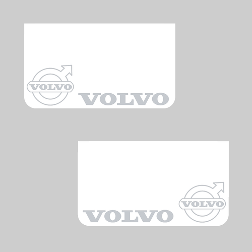 Volvo Camionnette Hgv Camion Garde-Boue 36 x 64cm Blanc PVC Bavette ...