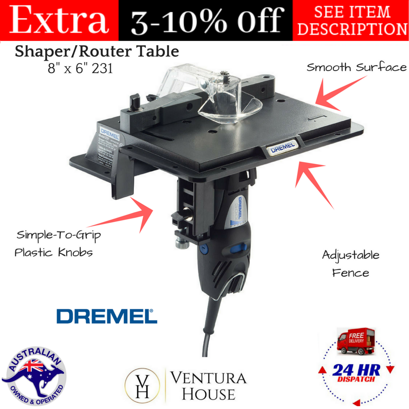 Dremel 231 Shaper Router Table (0080596002312) for sale online | eBay ...