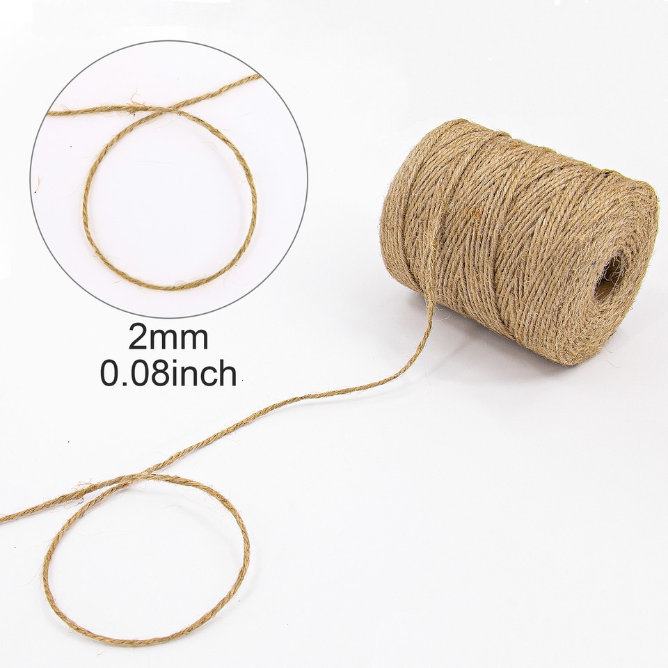 Time to Sparkle 500FT-5000FT Natural Brown 3ply Shabby Twine String ...